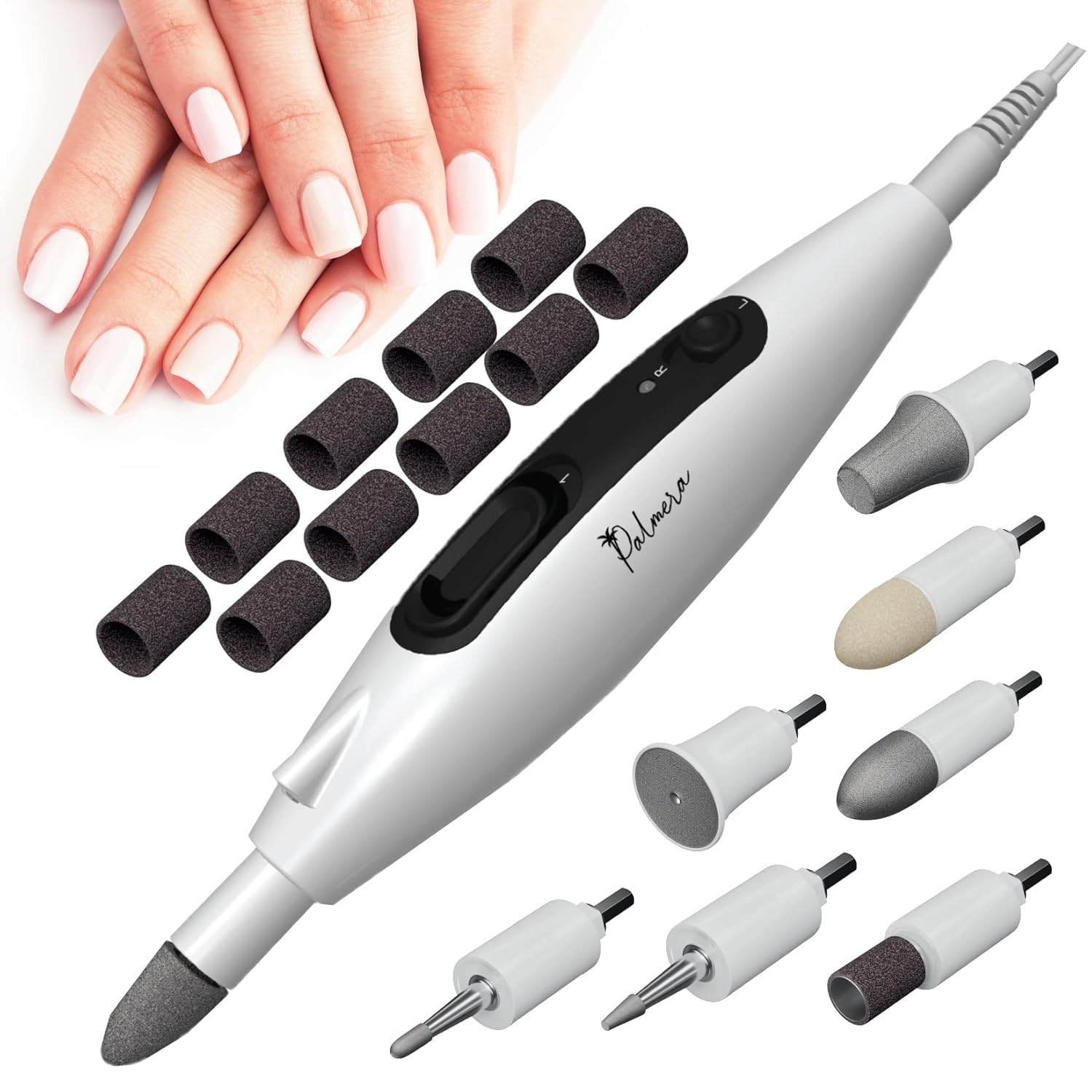 Professional Nail Drill Nail Care Kit with 17 Attachments, 30,000 RPM