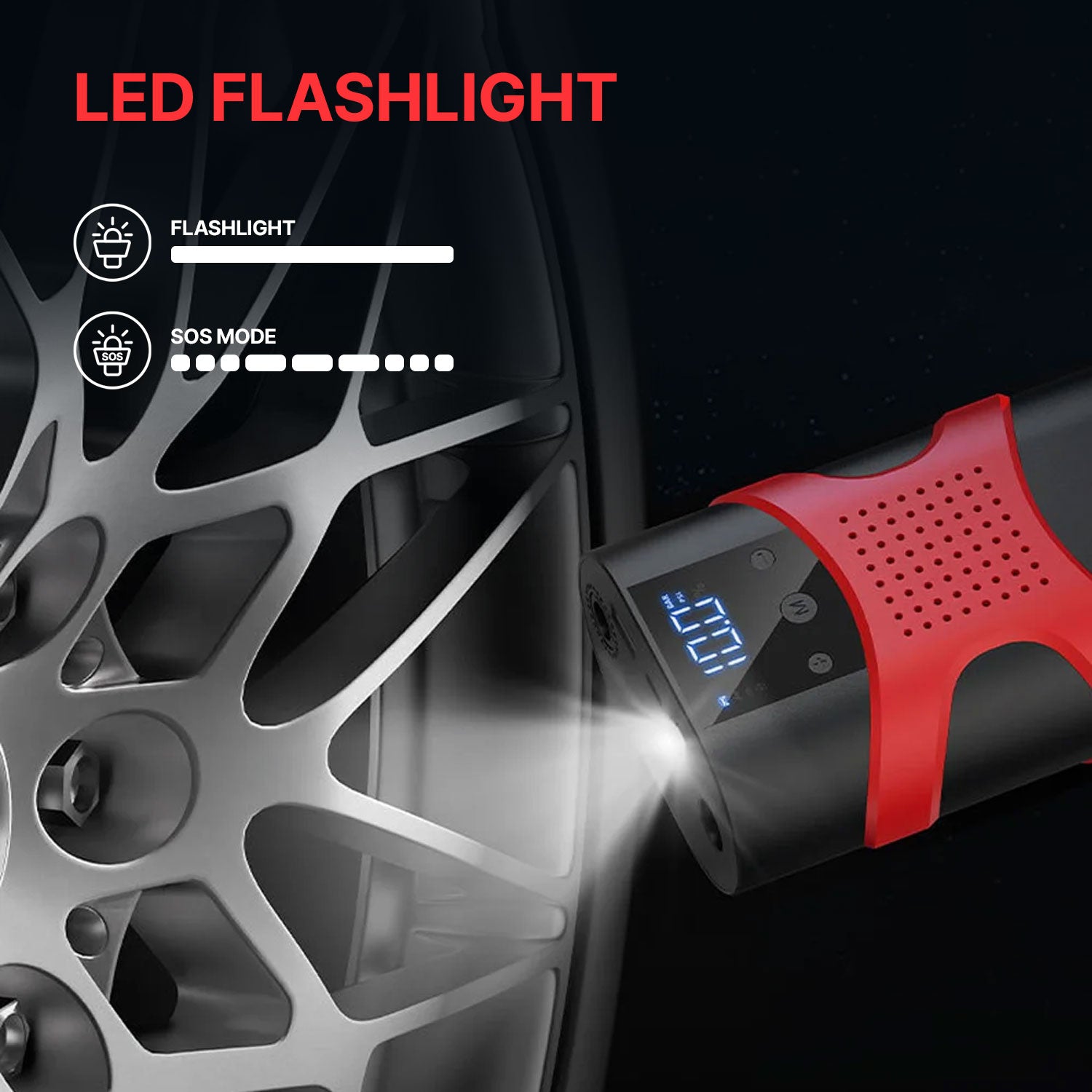 Traverse 2-in-1 Smart Tire Pump and Jump Starter, 1000A 12V Battery Bo